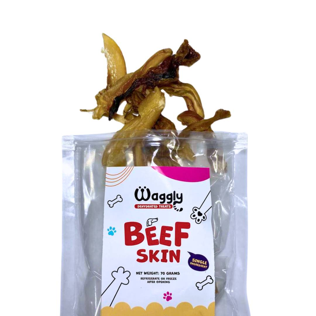 Dehydrated Beef Skin- All Natural Treat for Dogs – Make and Bake for Pets